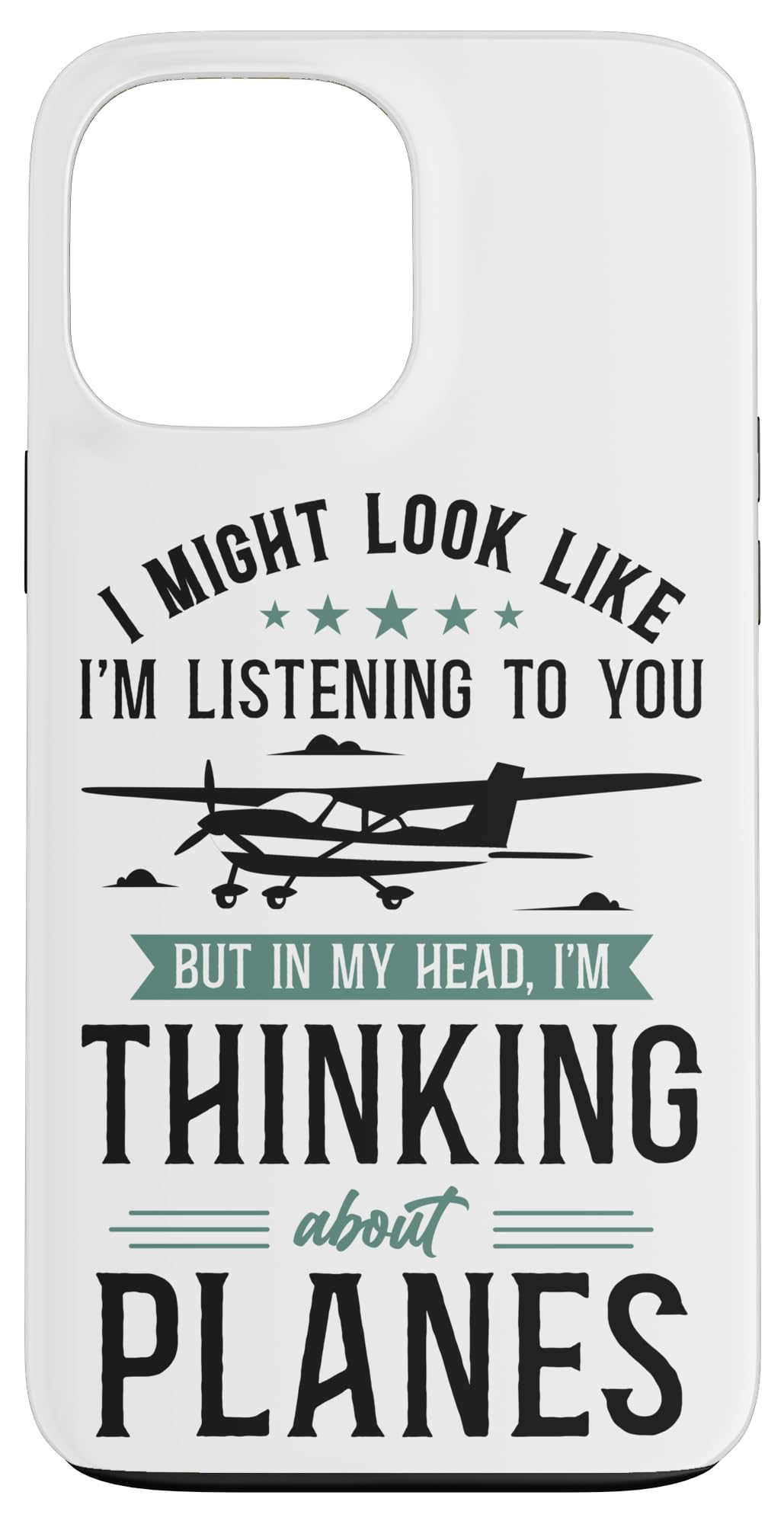 Airplane Pilot Vintage I Might Look Like I'M Listening To Case for iPhone 13 Pro Max