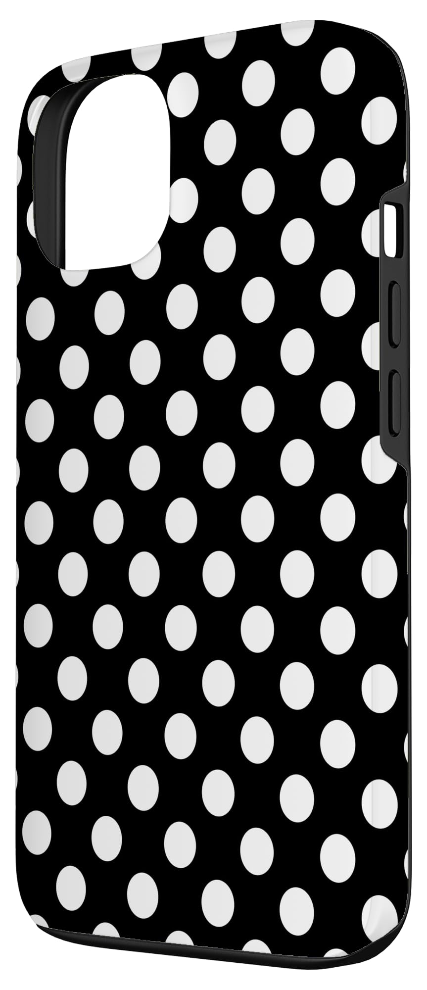 iPhone 13 Black and White Polk Dot Pattern Polkadot Case