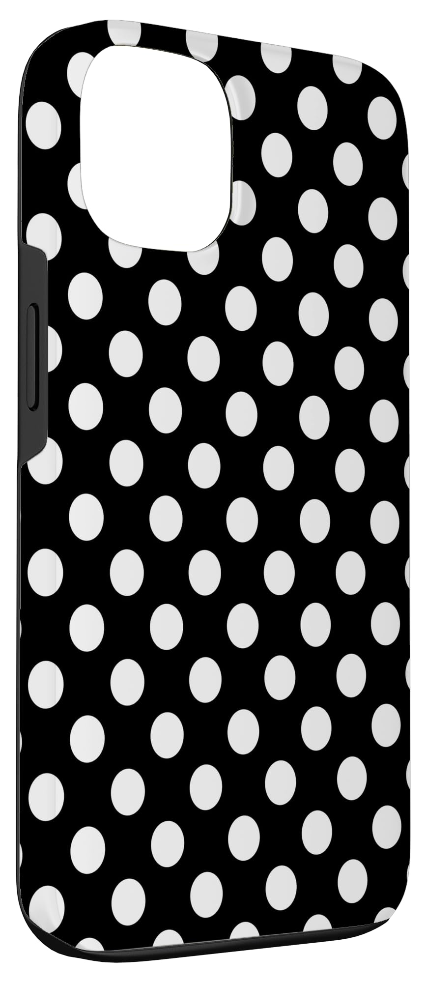iPhone 13 Black and White Polk Dot Pattern Polkadot Case
