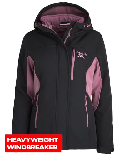 Reebok Women’s Winter Coat – Waterproof Windbreaker Jacket with Removable Puffer Coat – System Jacket for Women (S-XL), Size X-Large, Black