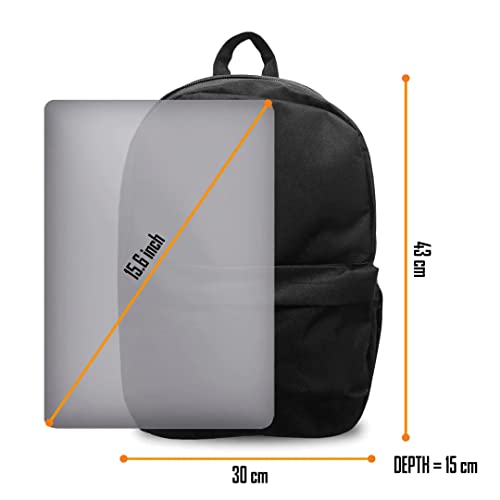 Misfits Backpack, Black, Height 45cm, Width 30cm, Depth 15cm