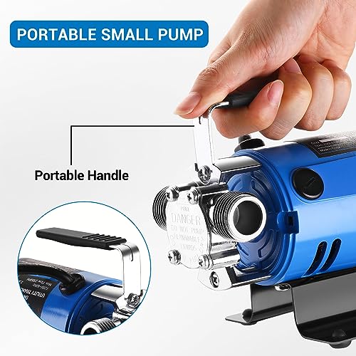 Water Transfer Pump: DEKOPRO Transfer Pump Electric Water Pump Utility Pump Rain Barrel Garden Hose Pump 115V