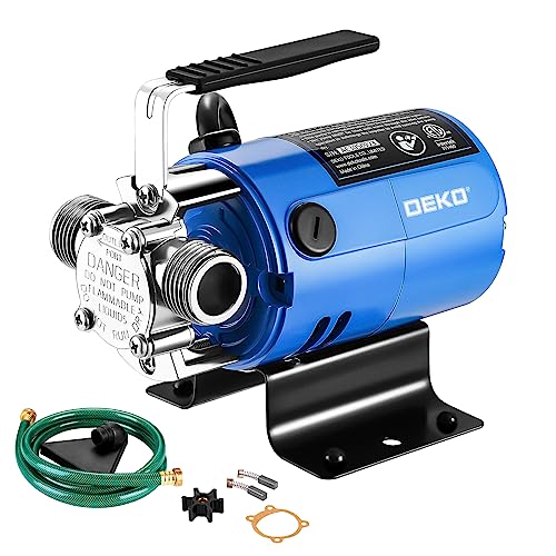 Water Transfer Pump: DEKOPRO Transfer Pump Electric Water Pump Utility Pump Rain Barrel Garden Hose Pump 115V