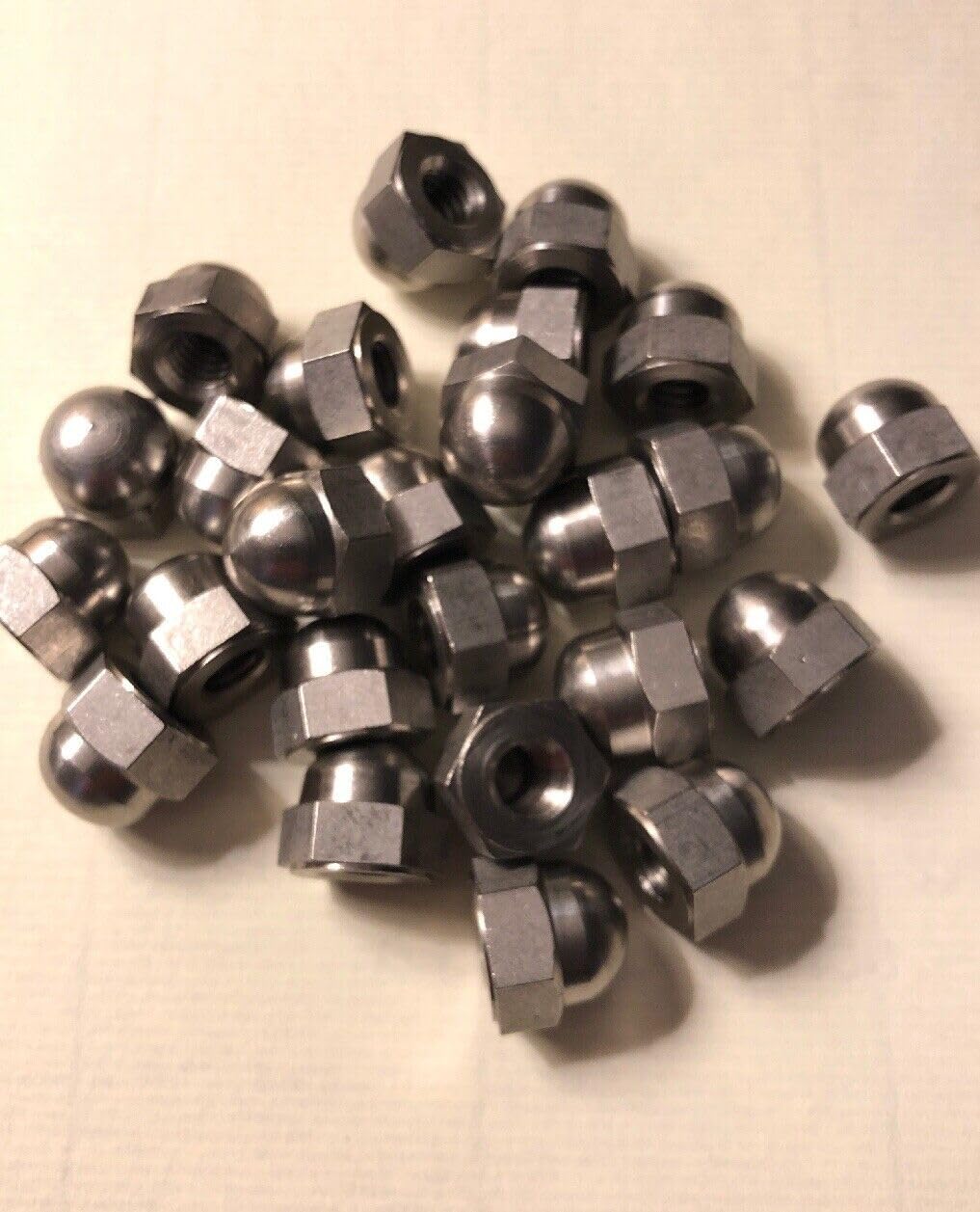 5/16 Acorn Cap Nut Extra High & Wide Round 5/16-18 Solid 18-8 9/16x9/16 WxH (50)