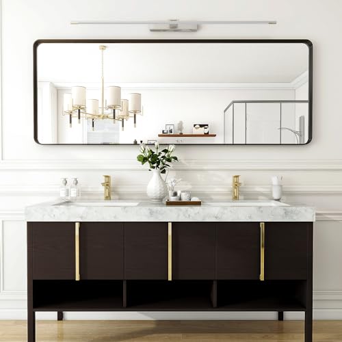 VooBang Full Length Mirror Deep Framed 30x71 Inch Floor Stand, Leaning or Dressing Modern Sleek and Chic Design Ideal for Bedroom, Closet, or Entryway Black