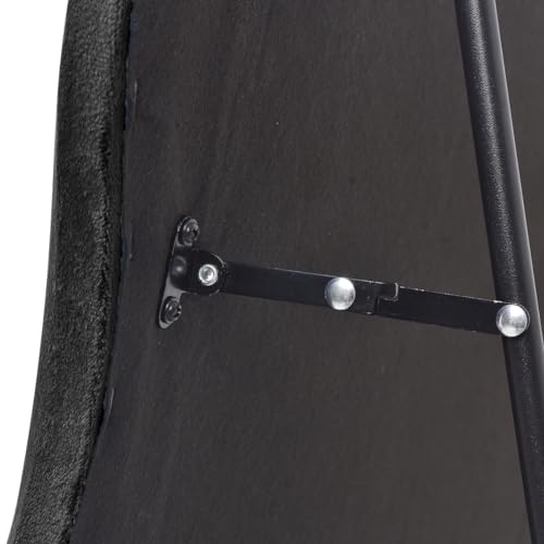 AyeWish Floor Mirror, Wavy Full Length, Wave Standing, Large Tall Wall Mounted or FreeStanding, 63"24", Flannel Frame- Black
