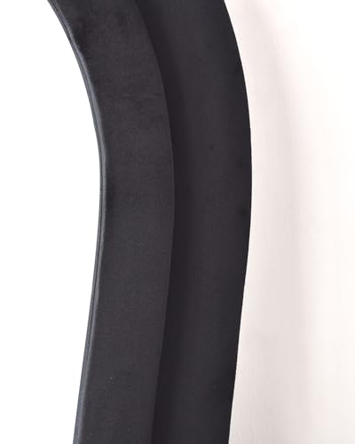 DYNWELL Full Length Mirror - Floor & Wall Mounted, Baby & Standing, Wavy Black Mirror for Bedroom, Living Room & Cloakroom