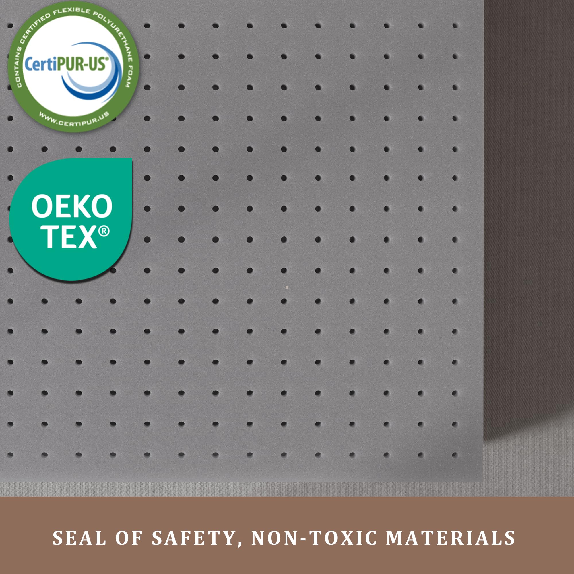 Sleepmax Extra Firm Mattress Topper Queen Size 4 Inch - Firm Memory Foam Mattress Topper for Pain Relief - Ventilated High Density Foam Bed Topper - No Odor, CertiPUR-US Certified