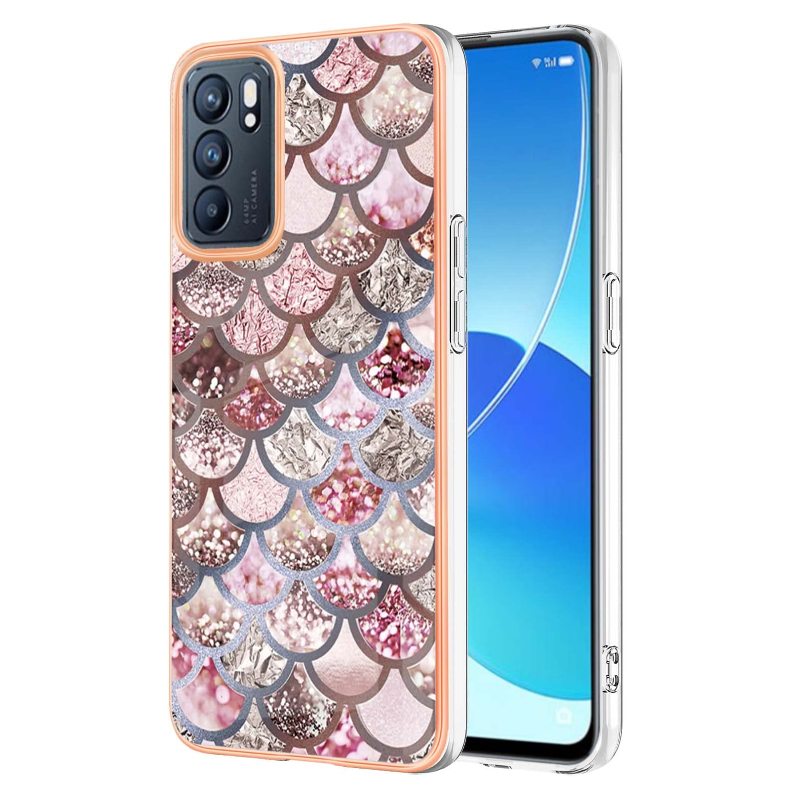 Compatible with Oppo Reno6 Pro 5G Case Cover,Compatible with Oppo Reno 6 Pro 5G for Mobile Phone TPU Case Cover FLP
