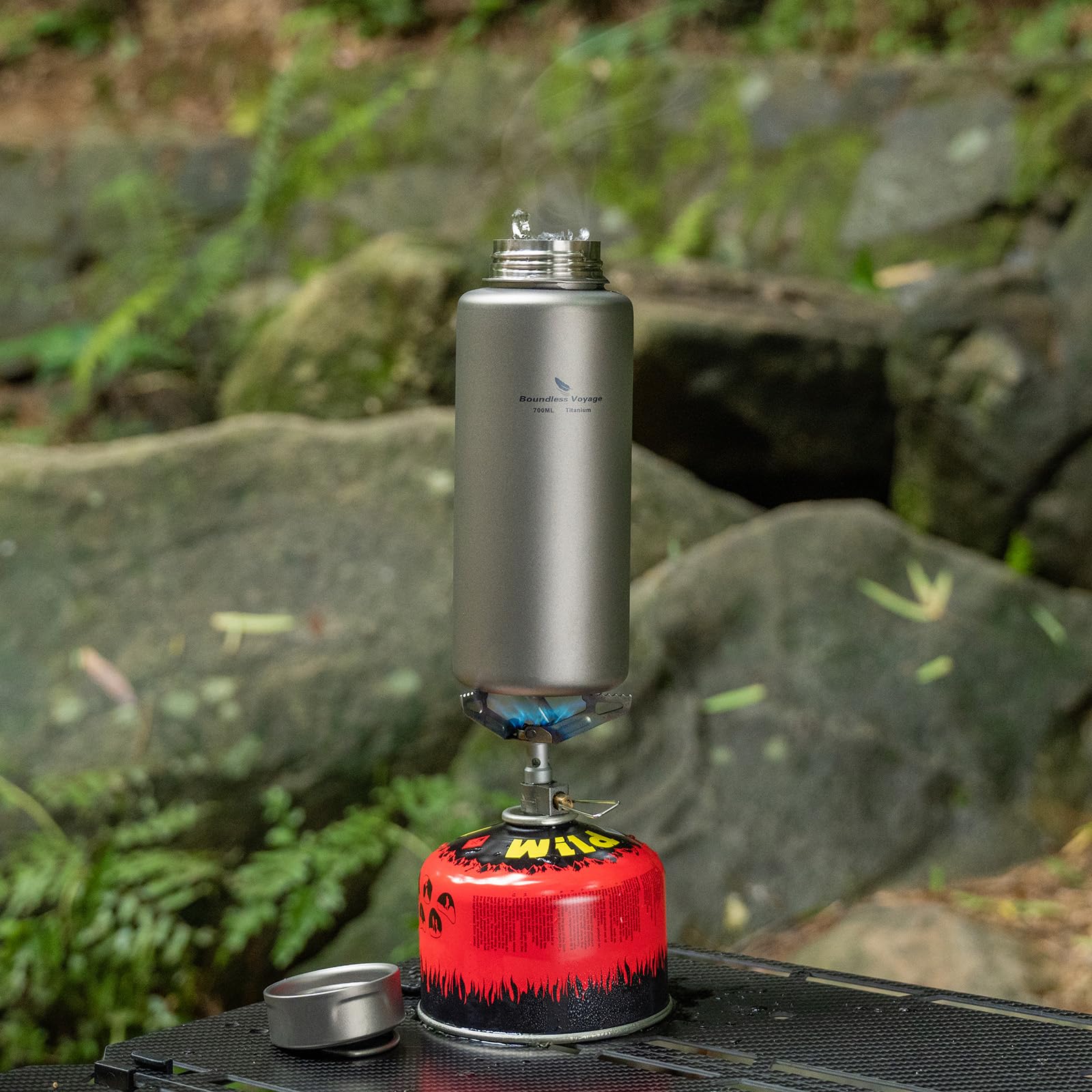 Boundless Voyage Titanium Bottle Single-layer Sports Water Bottle Ultralight Leakproof Drinkware for Outdoor Camping Hiking 700ml-Ti3012D