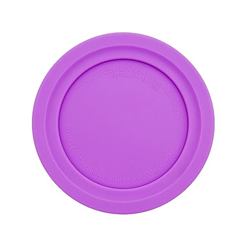 CXQ Replacement Silicone Lids, Compatible with Container of Ninja Creami Ice Cream Maker, Model: NC301, NC300, NC299AMZ Series. (Grey/Orange/Purple/Coffee)