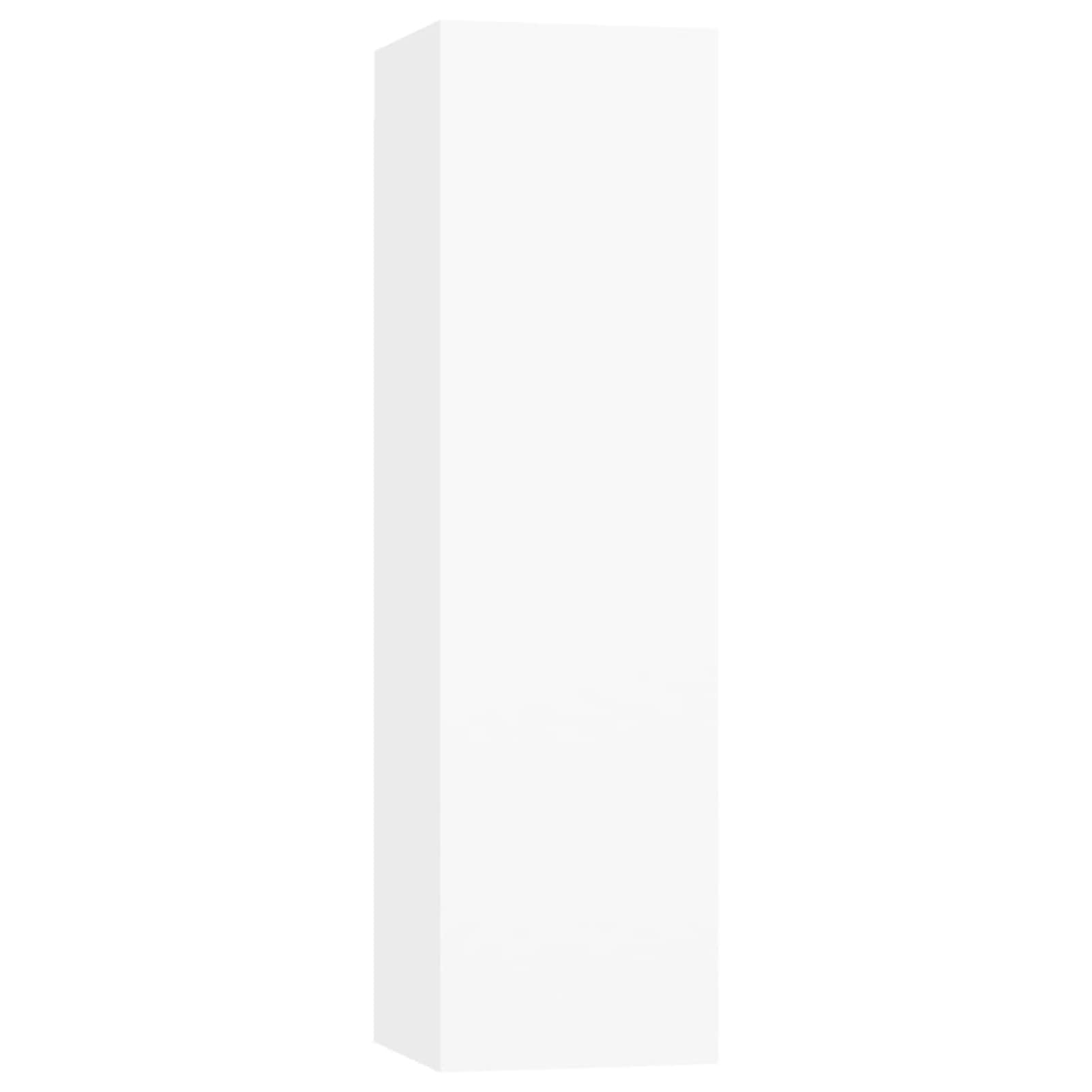 BULANED Fireplace Tv Unit,Tv Cabinet,Wall Mounted Tv Cabinet,Luxury Tv Stand,3 Piece TV Cabinet Set White Engineered Wood
