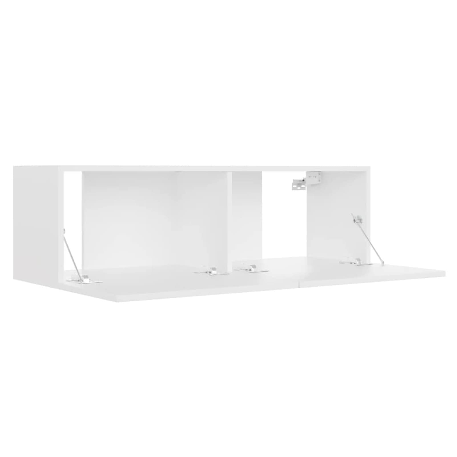 BULANED Fireplace Tv Unit,Tv Cabinet,Wall Mounted Tv Cabinet,Luxury Tv Stand,3 Piece TV Cabinet Set White Engineered Wood