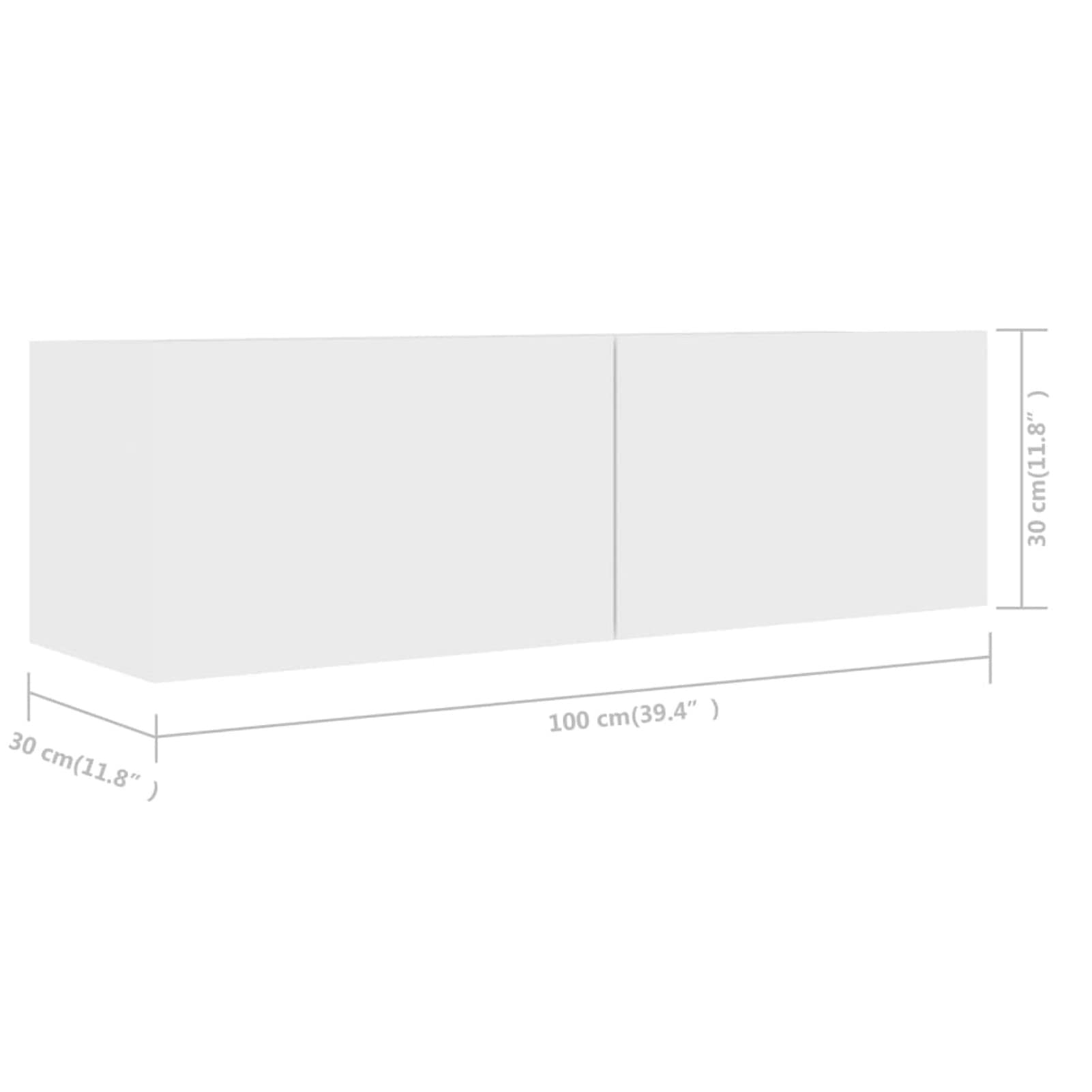 BULANED Fireplace Tv Unit,Tv Cabinet,Wall Mounted Tv Cabinet,Luxury Tv Stand,3 Piece TV Cabinet Set White Engineered Wood