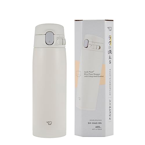 Zojirushi SM-VA60WA Vacuum Bottle 20 Ounce White