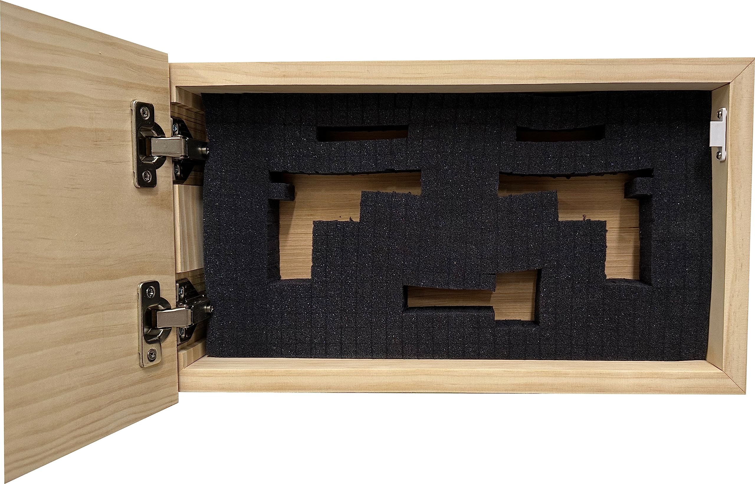 American Flag Concealed Gun Cabinet, Hidden Gun Storage American Flag (Whitewashed)
