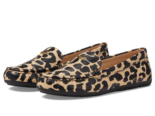 Coach Women's Marley Leopard Print Driver Driving Style Loafer, 10