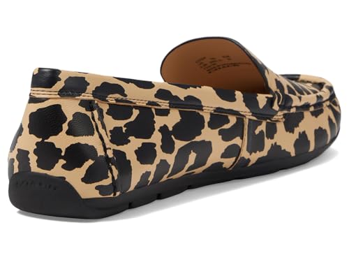 Coach Women's Marley Leopard Print Driver Driving Style Loafer, 10