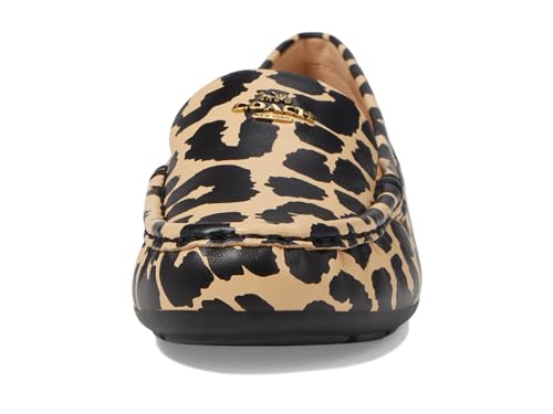 Coach Women's Marley Leopard Print Driver Driving Style Loafer, 10