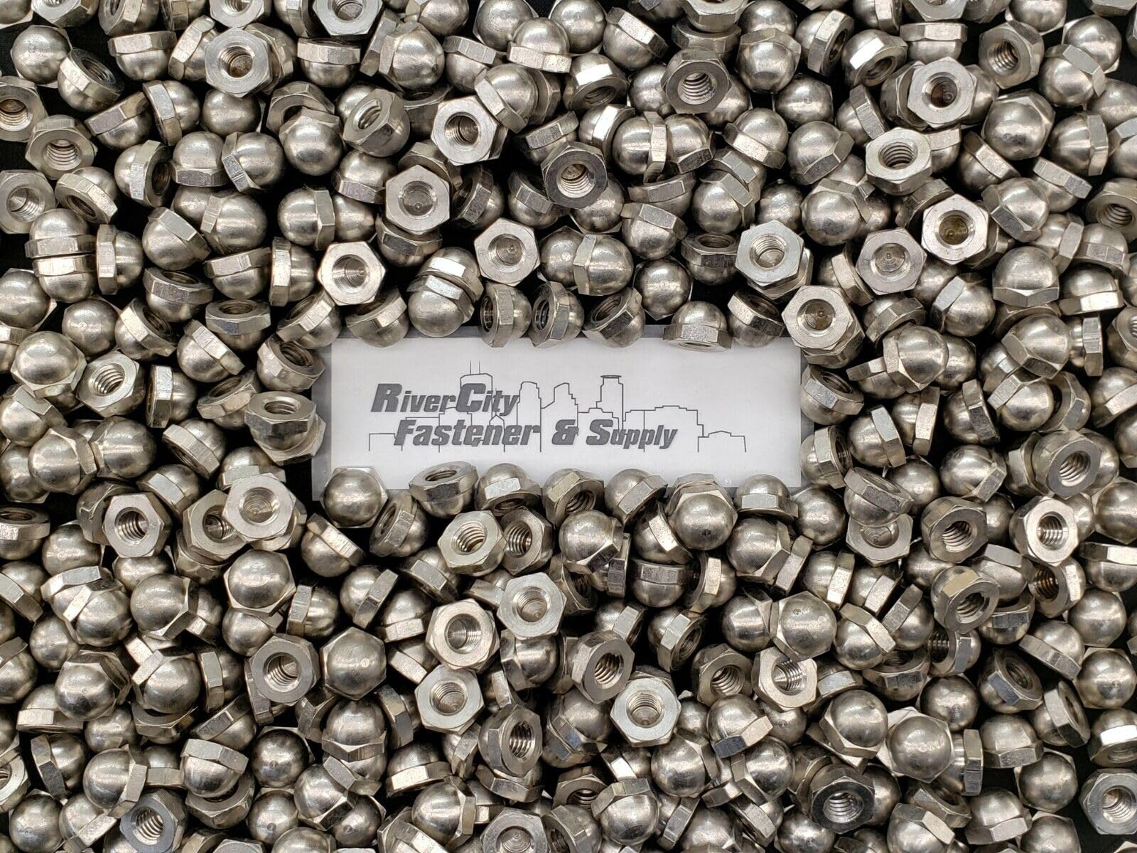 (5) 7/16-14 Stainless Acorn/Dome/Cap Hex Nut 7/16 x 14 Nuts 7/16x14 Model-RX-4886