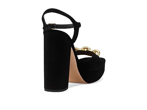 Coach Nicolette Suede Sandal Black 8 B (M)