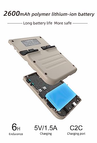 RG35XX Mini Retro Handheld Game Console Linux Dual OS 3.5-inch IPS 640*480 Screen Cortex-A9 Portable Pocket Video Player 64G Built-in 6831 Games 2600mAh Battery (RG35XX-Grey with Bag)