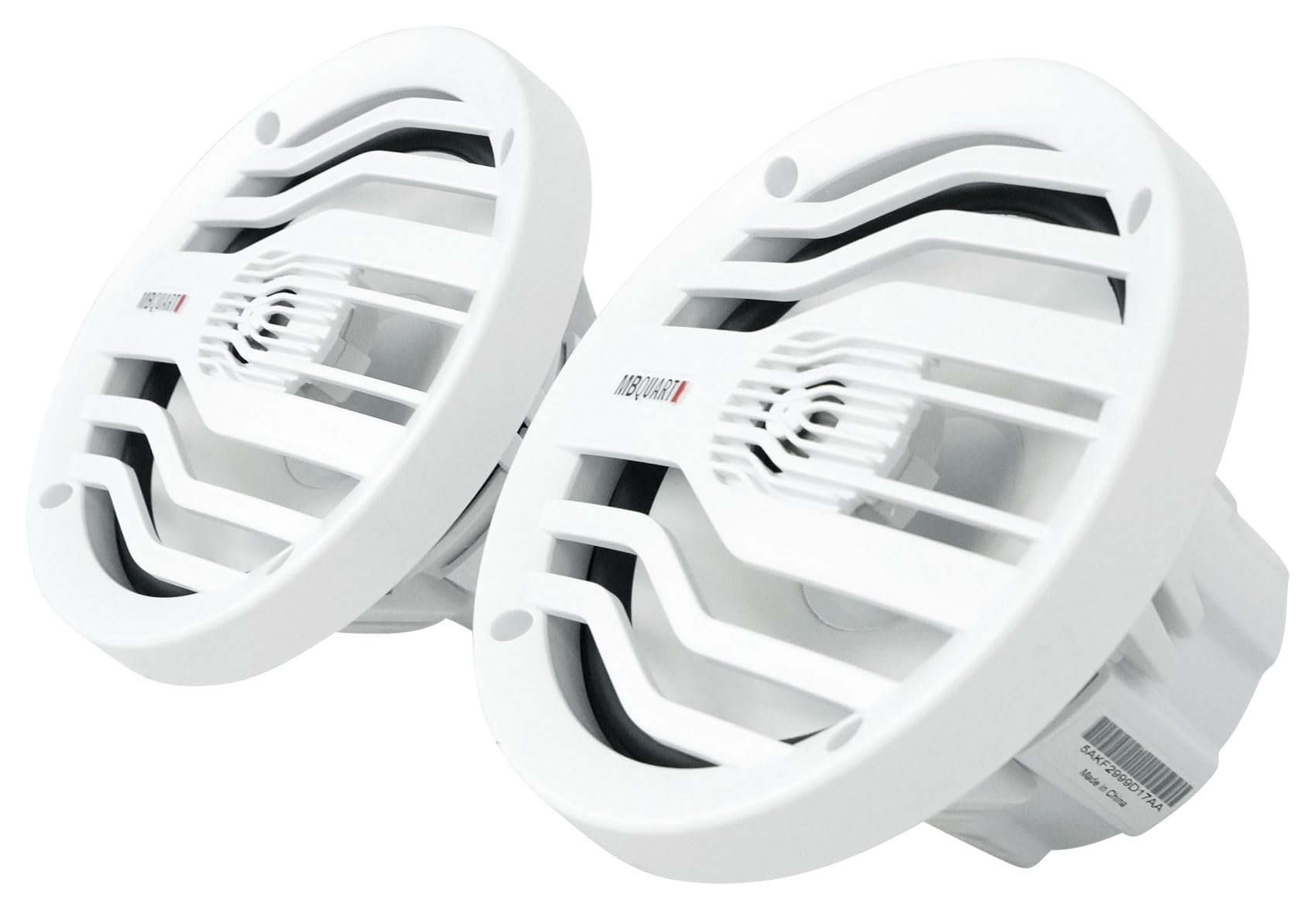 MB Quart MDR2.0 Marine/Boat Bluetooth Receiver Bundle with (2) White 6.5" Speakers (3 Items)