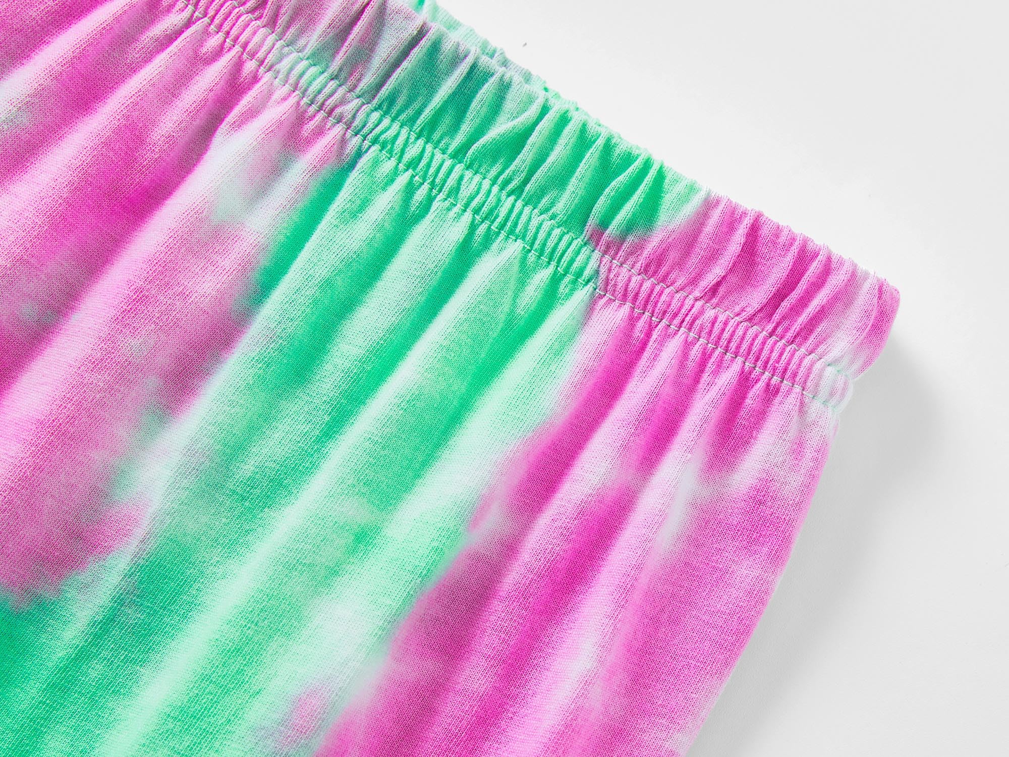 Tebbis Girls Fall Tropical Flamingo Tie Dye Pajamas Soft Cotton PJ Long Set for Tweens & Teens Size 16