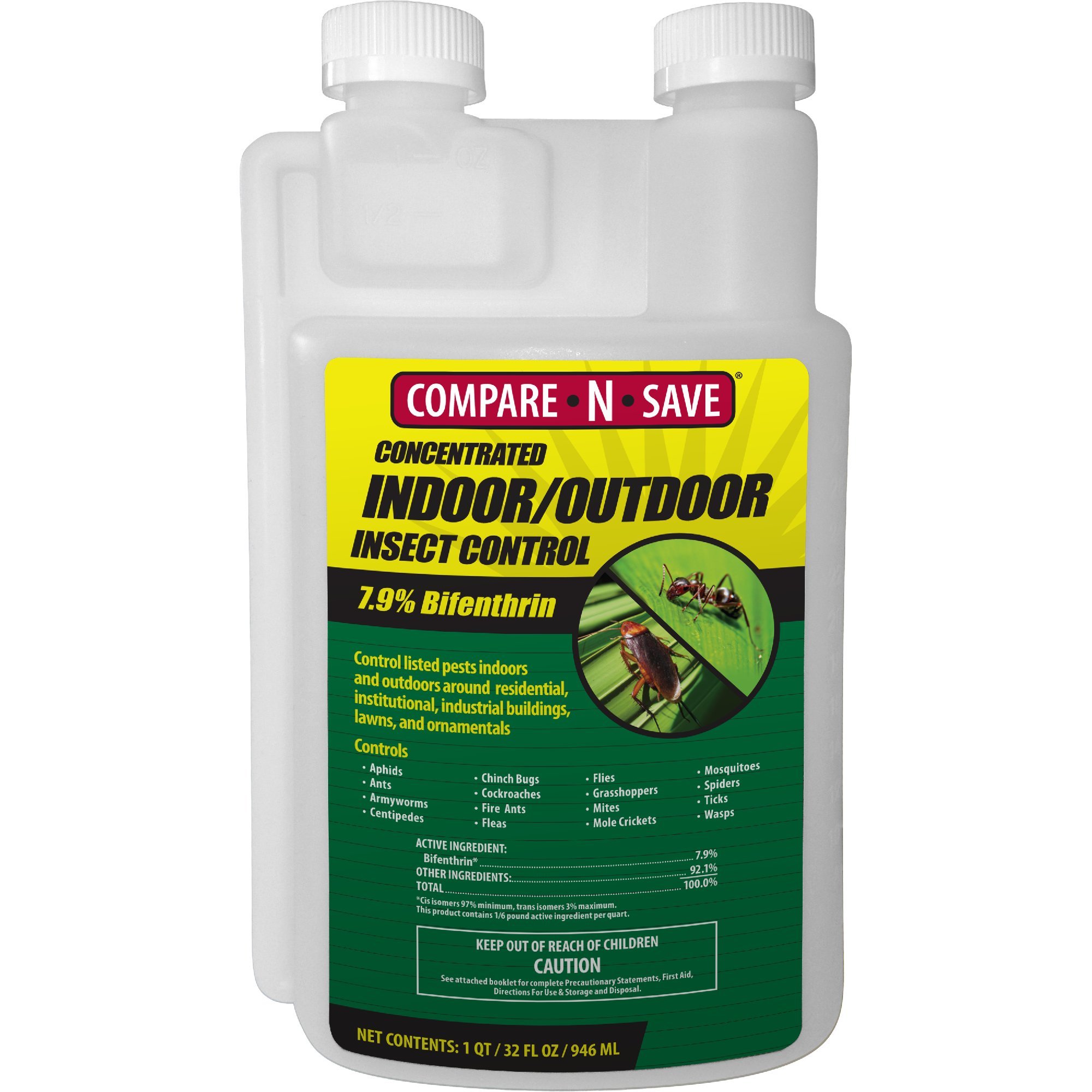 Martin's 32 oz Permethrin 13.3% Concentrate & Compare-N-Save Concentrate Indoor and Outdoor Insect Control, 32-Ounce