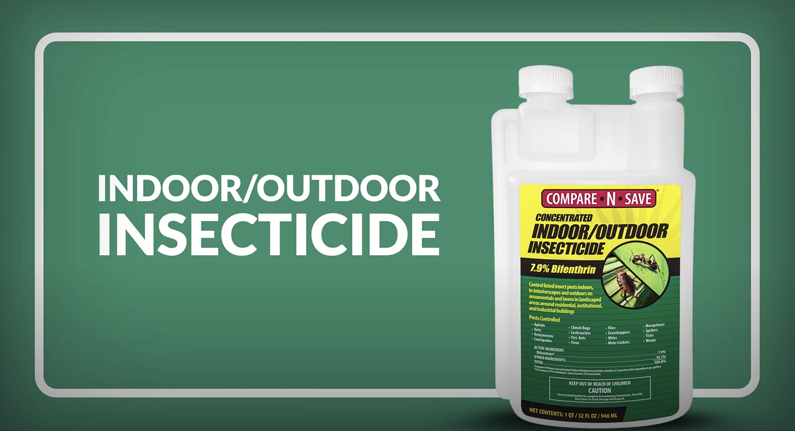 Martin's 32 oz Permethrin 13.3% Concentrate & Compare-N-Save Concentrate Indoor and Outdoor Insect Control, 32-Ounce