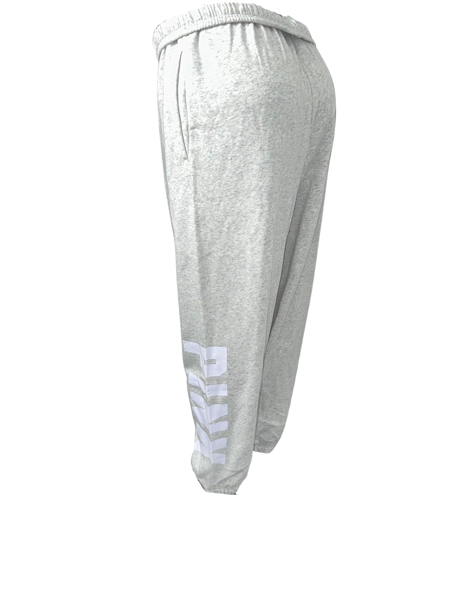 Victoria's Secret Pink Fleece Baggy Campus Sweatpants Color Gray New (as1, Alpha, x_l, Regular, Regular)