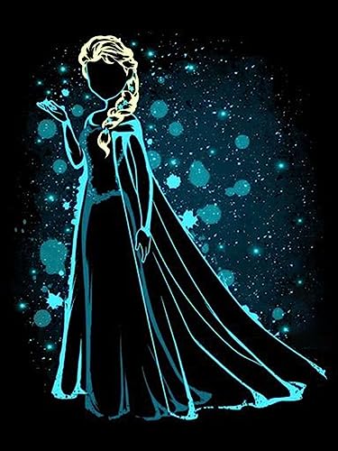 Diamond Painting Full Drill Round Rhinestone, Diamond Art for Adults and Kids Beginners, DIY 5D Diamond Painting Kits for Home Wall Decor (12X16 in)