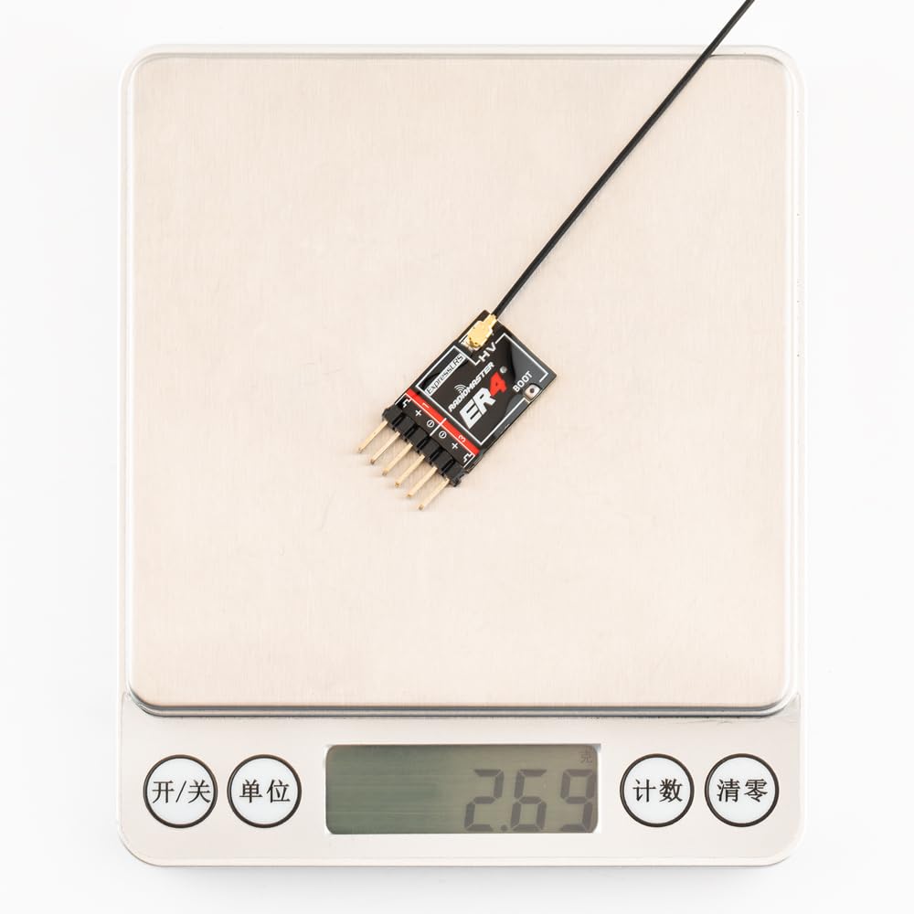 Radiomaster ER4 PWM Mini Receiver 2.4G 4CH 10mw ExpressLRS Support Voltage Telemetry WiFi Update for Aircraft Boat Car