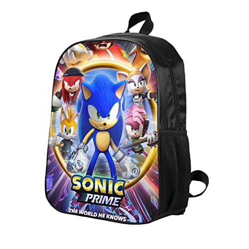 Ervkgm Cartoon Backpack School Bag Bookbag Cute 17 Inch with Lunch Bag Tote and Pencil Case Box Pouch Set for Boys Girls