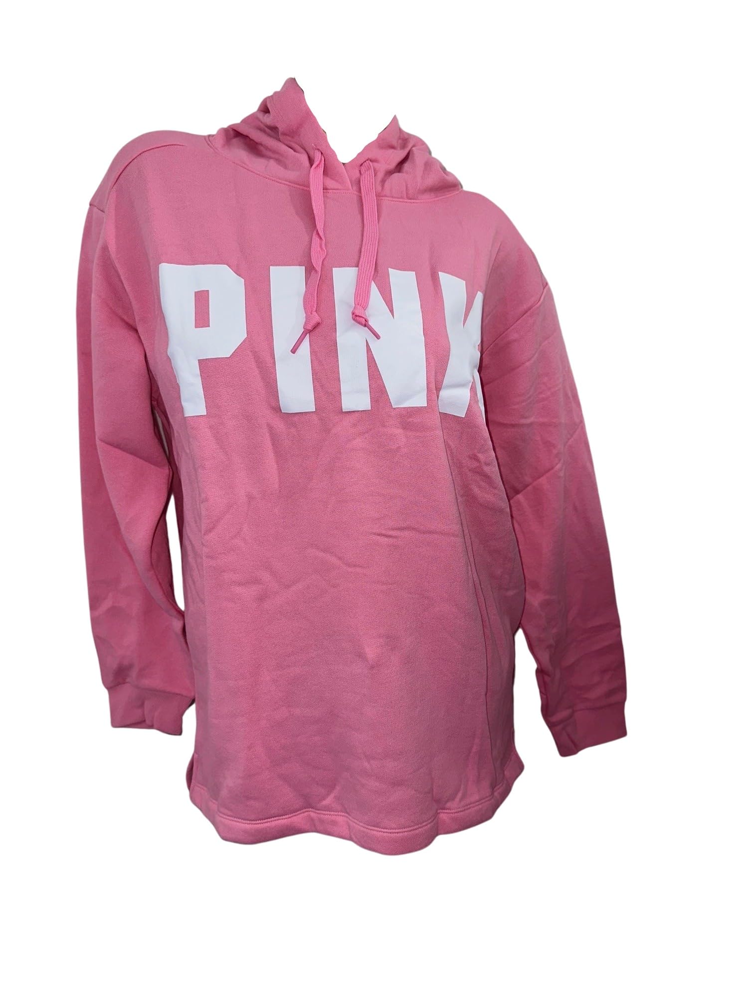 Victoria's Secret Pink Fleece Campus Pullover Sweatshirt Hoodie Color Pink New (as1, alpha, x_l, regular, regular)