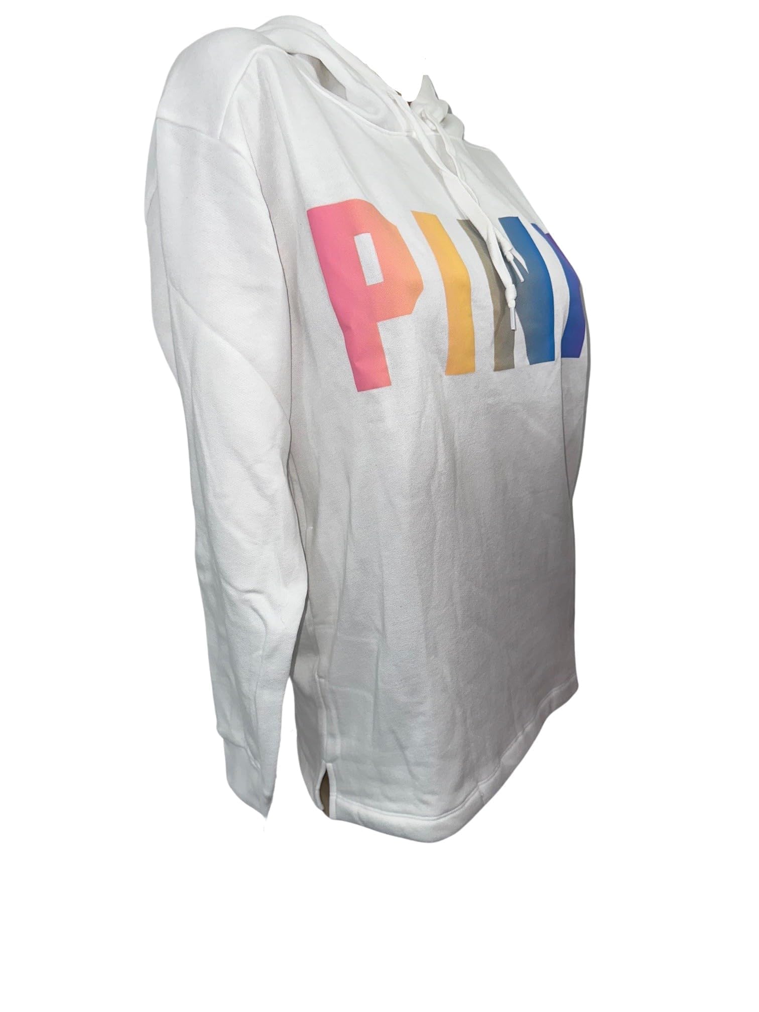 Victoria's Secret Pink Fleece Campus Pullover Sweatshirt Hoodie Color White New (as1, alpha, x_l, regular, regular)