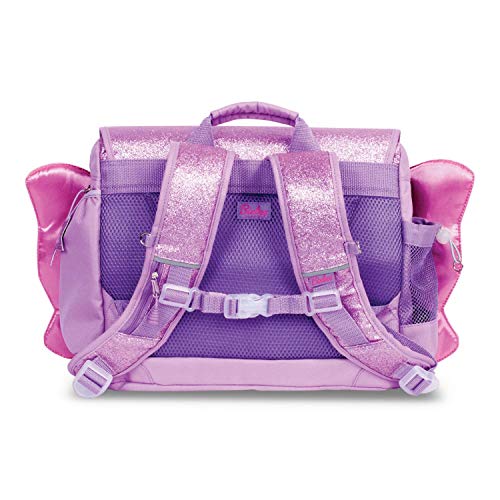 Bixbee Kids Backpack, Water Resistant Backpack for Girls & Boys with Pockets, Durable Zippers & Easy Carry Design - Perfect Size Children's Bookbag for School and Travel in Sparkalicious Purple
