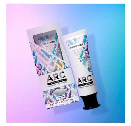 ARC Whitening Fluoride Toothpaste, Fresh Mint 4 oz, 2 pk