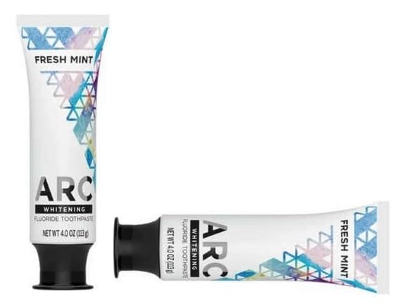 ARC Whitening Fluoride Toothpaste, Fresh Mint 4 oz, 2 pk
