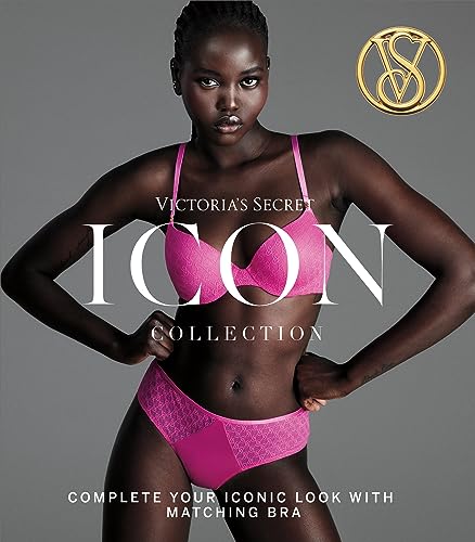 Victoria's Secret Very Sexy Icon Thong Panty, G String Underwear for Women, Black, M