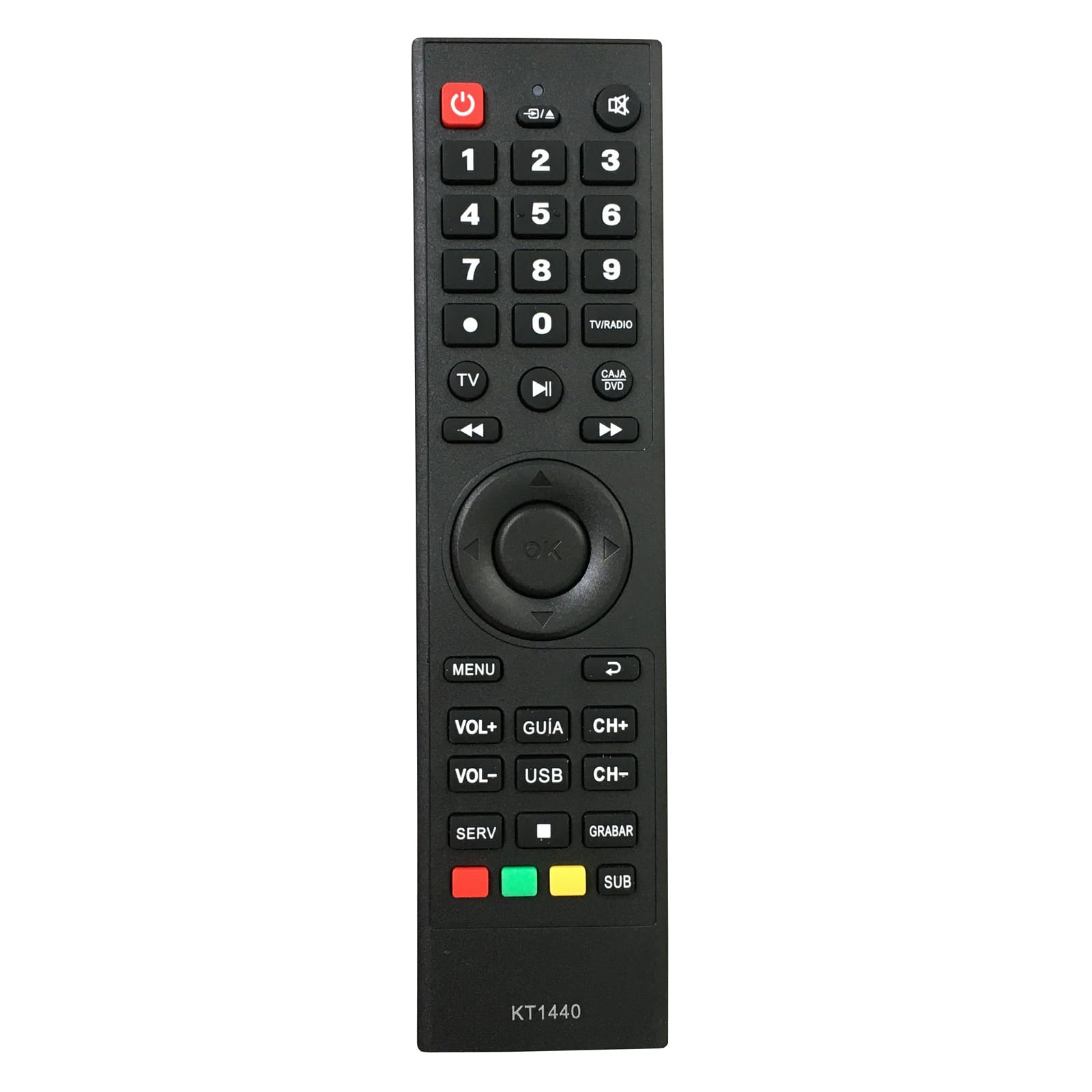 KT1440 Universal Replacement Remote Control for Haier Panda ATEC DTV Gelec Soyea CRT Parker TV Wentai DVD