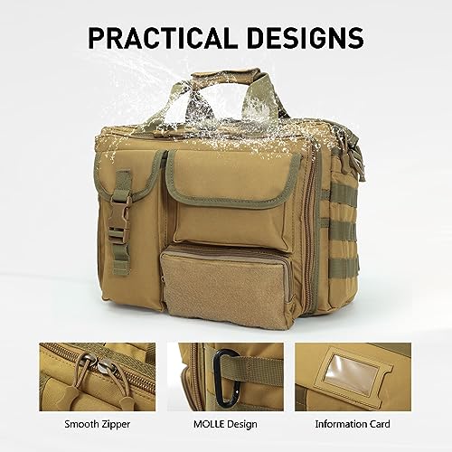 palamea Tactical Messenger Bag for man, 15.6Inch Tactical Briefcase military Laptop Messenger Bag Tactical office bag Military Style Shoulder Bag Handbag for Men