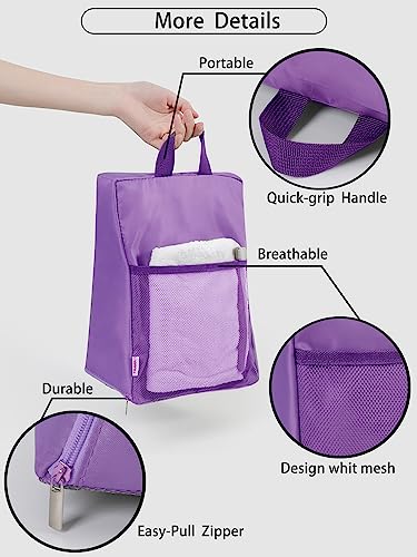 Portable Shoe Bag with Mesh for Travel, Shoes Storage Pouch Organizer Bags for Packing