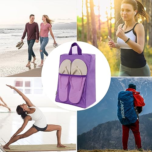 Portable Shoe Bag with Mesh for Travel, Shoes Storage Pouch Organizer Bags for Packing