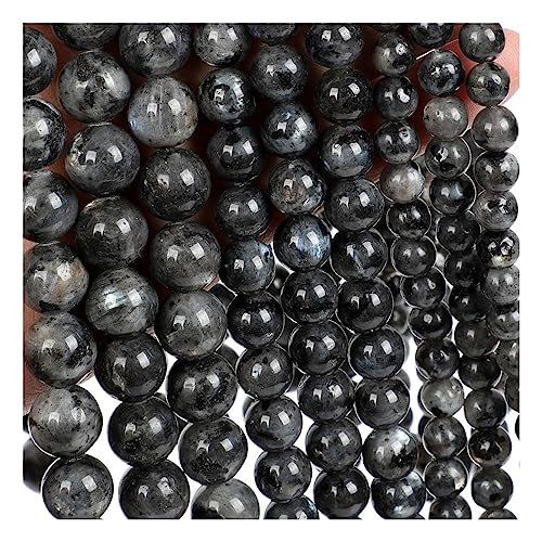homeemoh 60pcs 6mm Real Gemstone Beads Natural Round Stone Beads Loose Quartz Beads Spacer Beads for Beading Crafts