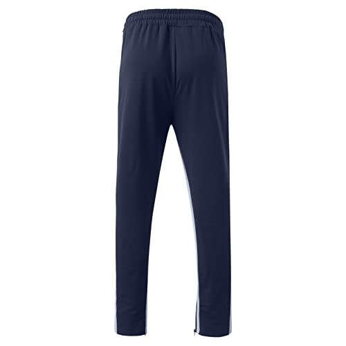 Vickyleb Men's Fitted Elastic Waistband Cotton Linen Pants with Drawstring Cargo Pants for Men Black mingwangseo @w