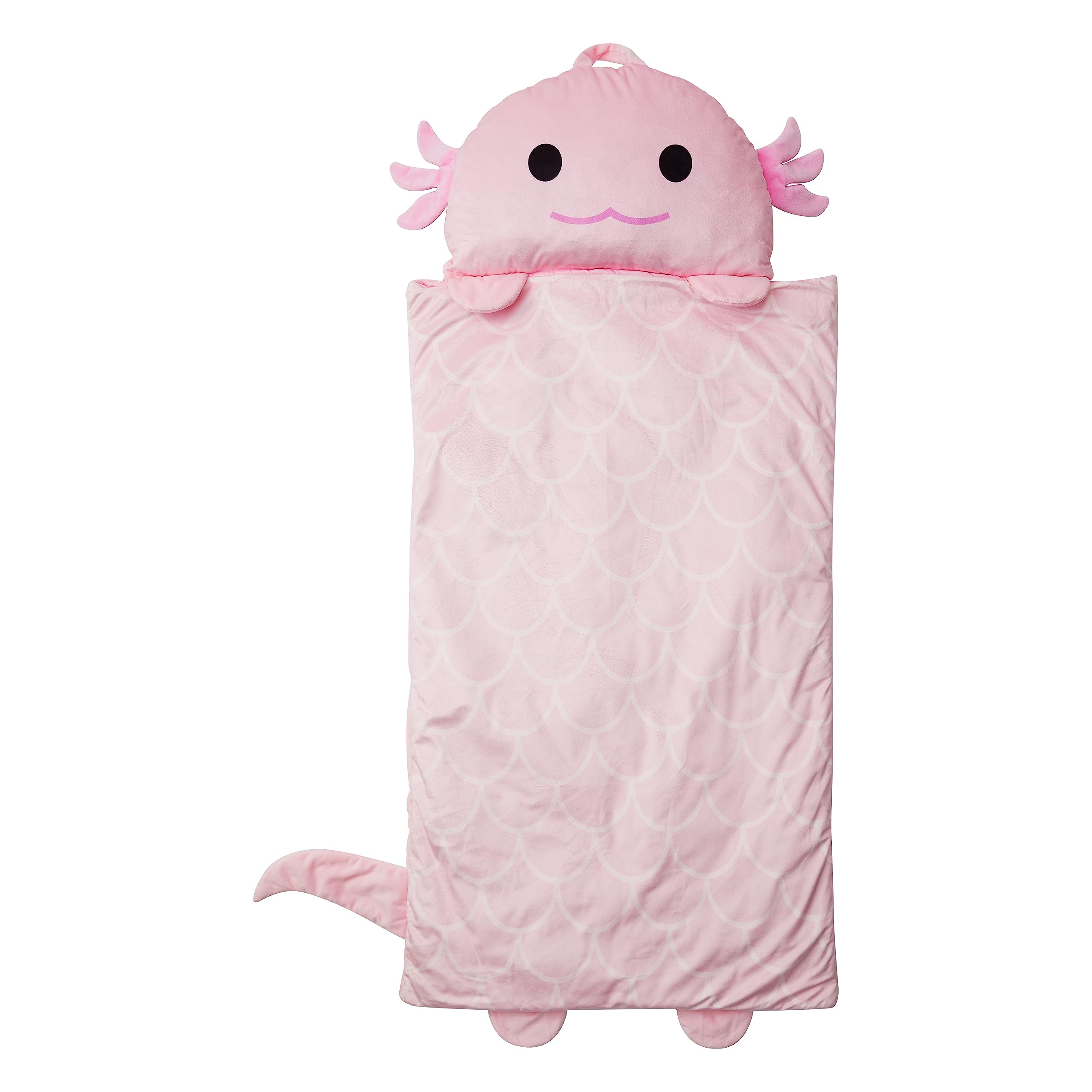 Nap Buddy Sleeping Bag for Kids, Convertible Sleeping Bag for Boys and Girls, Oeko TEX Certified, Travel Sleeper for Children, Axolotl