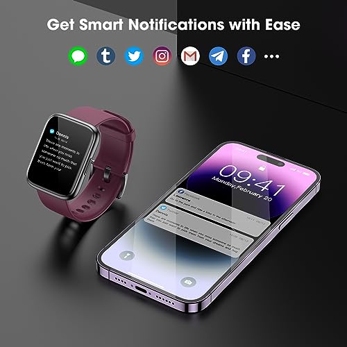 EURANS Smart Watch 45mm, AMOLED Fitness Watch with Heart Rate/Sleep Monitor Steps Calories Counter, IP68 Waterproof Activity Tracker Compatible with Android iOS