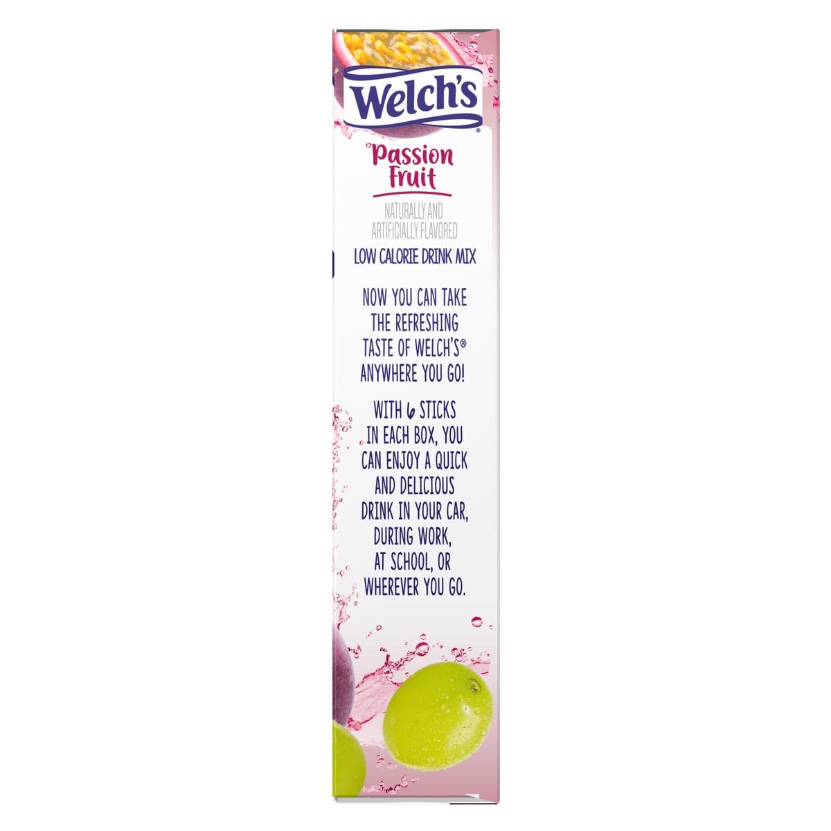 Welch's Singles To Go Drink Mix Passion Fruit, 6 Boxes (36 Servings)