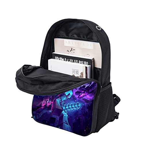 Game Backpack 3d Print Travel Schoolbags Sports Backpacks For Boys and Girls Game - 01 17 Inch